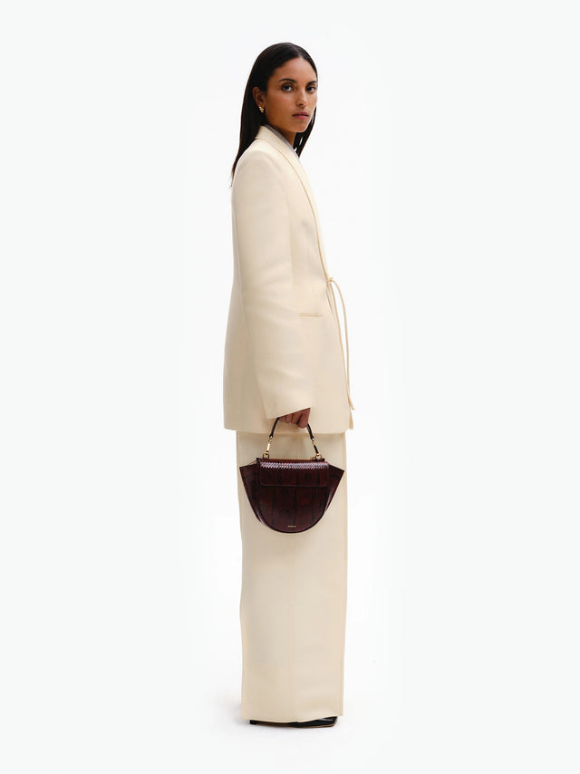 ホルテンシア ミニ ハンドバッグ パイソン型押し - BORDEAUX PYTHON | 【Wandler】ワンドラー公式サイト